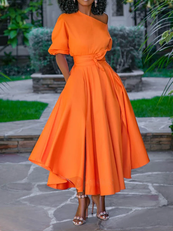 Casual Orange Dresses