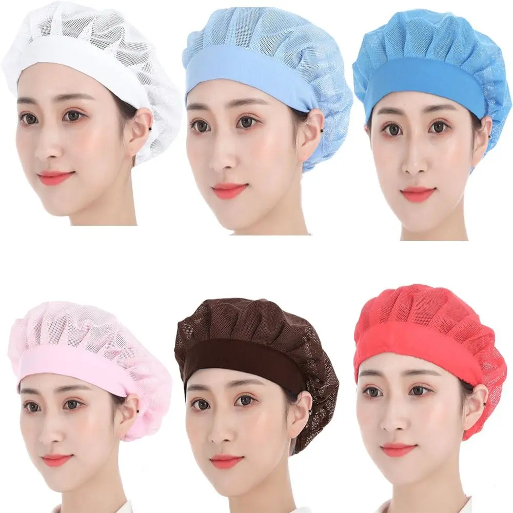 Men-Women-Adjustable-Headwear-Restaurant-Canteen-Bakery-Mesh-Catering ...