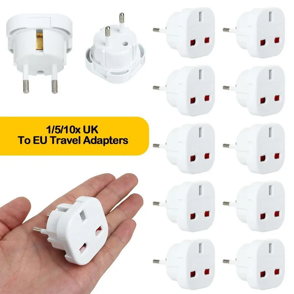 Power-Charger-UK-to-EU-Converter-Durable-Europe-European-Wall-Socket ...