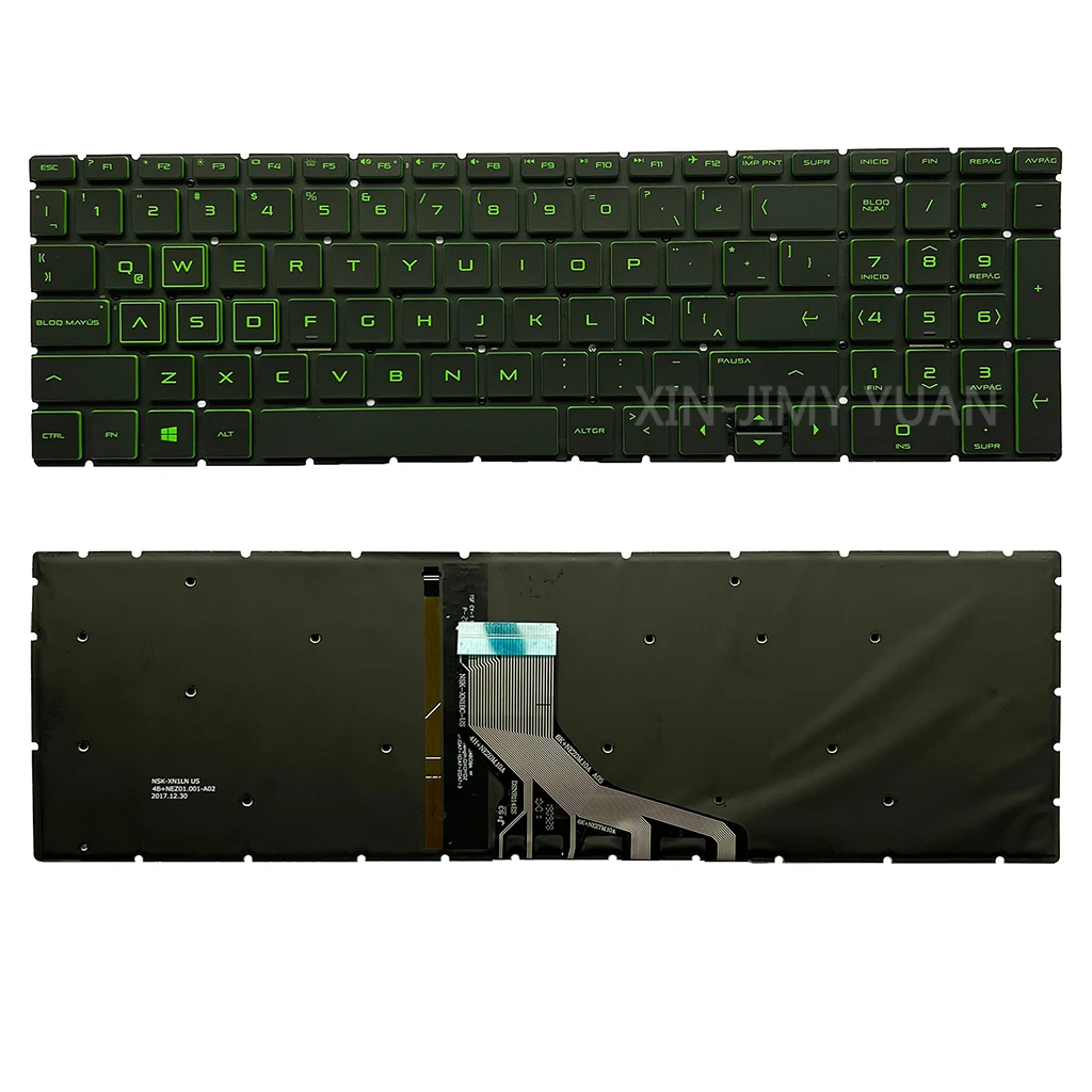 Teclado retroiluminado 15-EC SP/Latin para HP Pavilion 15-ec0013dx 15 ...