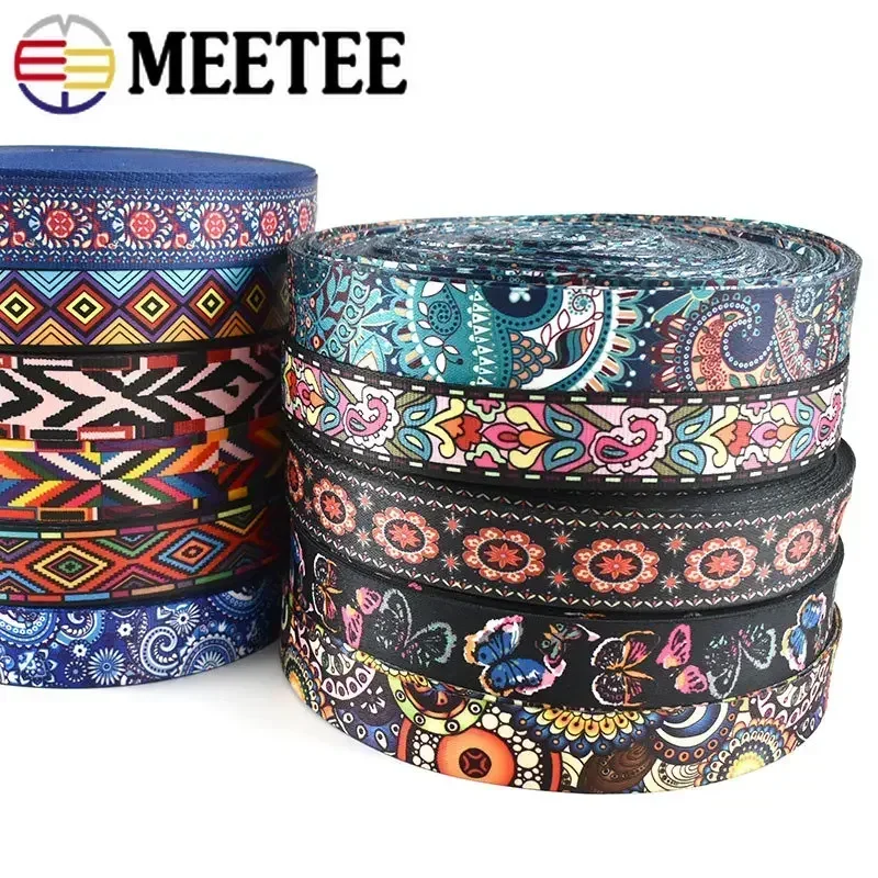 2Meters-38-50mm-Jacquard-Webbing-Tape-Printed-Ethnic-Ribbon-Band ...