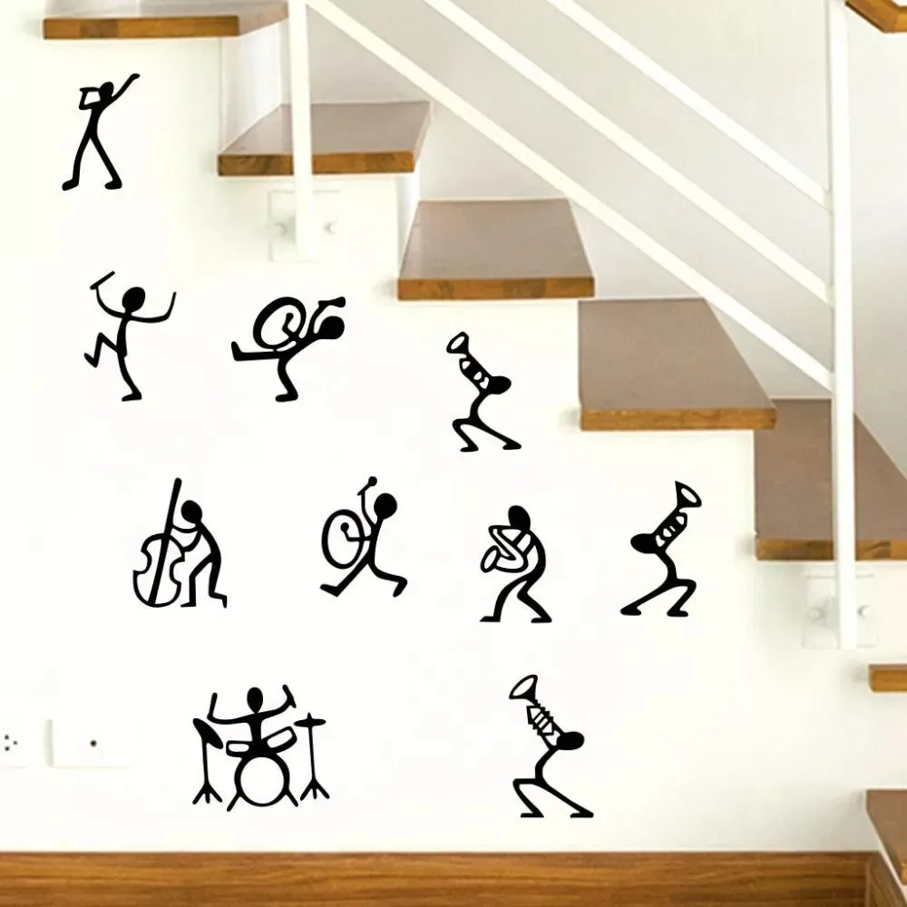 Self-Adhesive-Waterproof-Wall-Decal-Vinyl-Murals-Music-Band-Wall ...