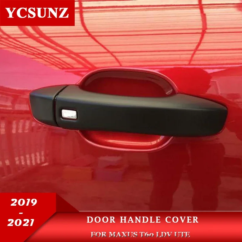 Matte-black-Door-Handle-Cover-For-Maxus-T60-T90-ldv-ute-2019-2020-2021 ...