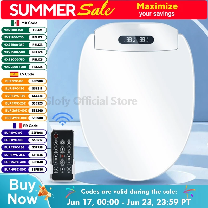 Smart-Toilet-Bowl-Remote-Control-Toilet-Cover-Dryer-Water-Wind ...