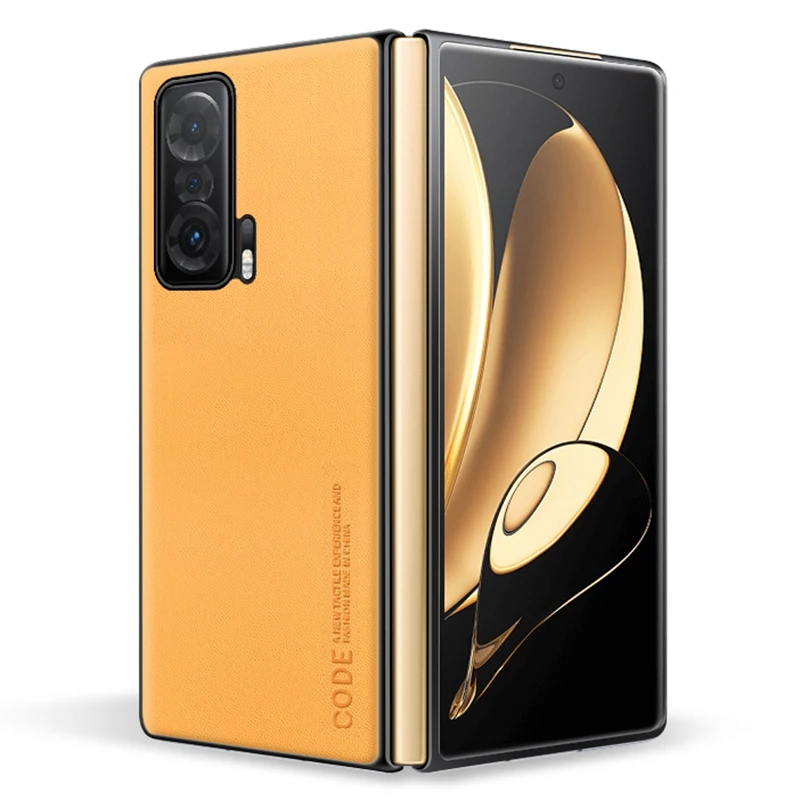 Luxury Pu Leather Case For Honor Magic V Matte Cover Business ...