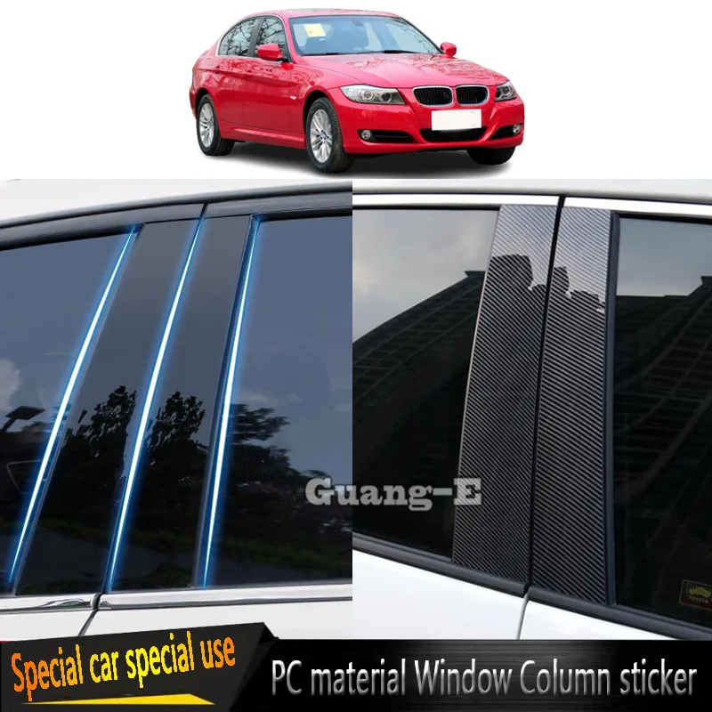 Car-PC-Material-Pillar-Post-Cover-For-BMW-3-Series-E90-E91-2005-2006 ...