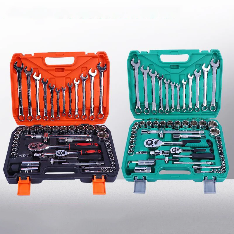 61pcs-Auto-Repair-Tools-Box-Set-Socket-Wrench-Ratchet-Car-Repair-Kit ...