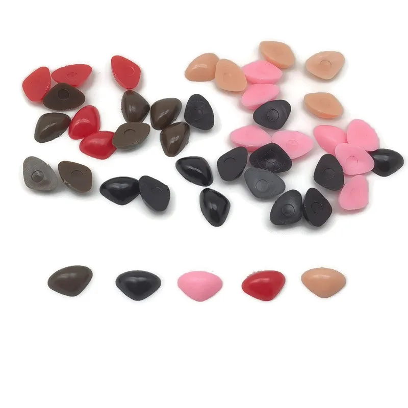 100Pcs-9mm-Doll-Plastic-Triangle-Nose-Bear-Buttons-Safety-Parts-DIY ...