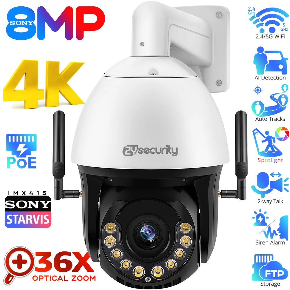 4K-36X-Optical-Zoom-PTZ-IP-Camera-Outdoor-150M-Night-Vision-8MP-Auto ...