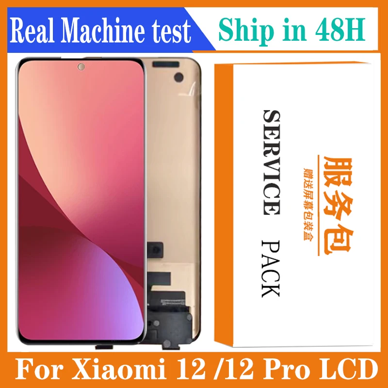 Original para xiaomi 12 12 pro display lcd tela do painel de toque digitador para xiaomi 12 12 ...