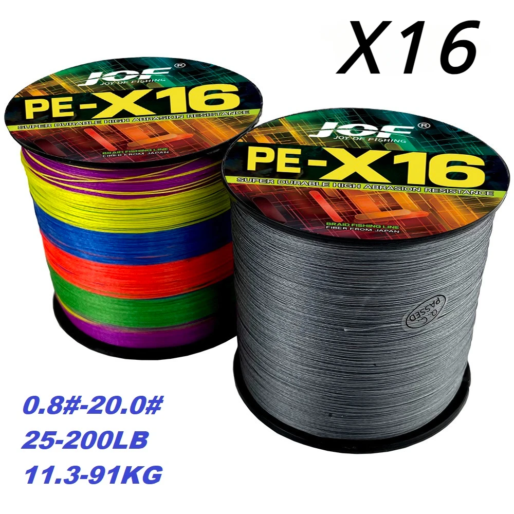 JOF-Brand-NEW-16-Strand-Fishing-Line-100M-Super-Power-Braided-PE-Japan ...
