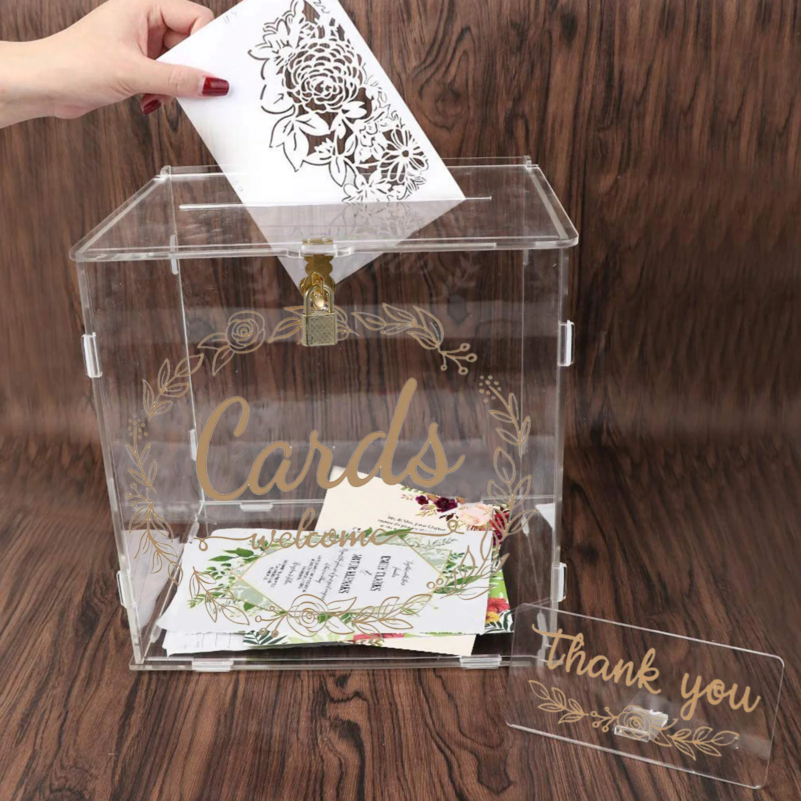 Clear wedding card box 60 photos - Vianawedding.com