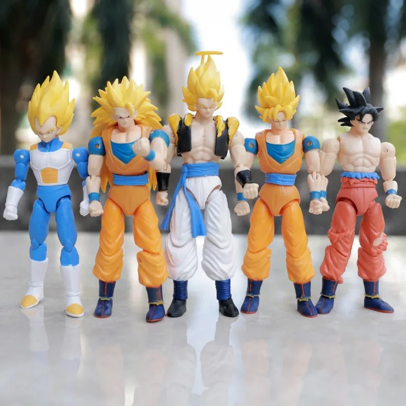 Dragon Ball Shf Movable And Modifiable Doll Model Toy Super Saiyan Goku ...