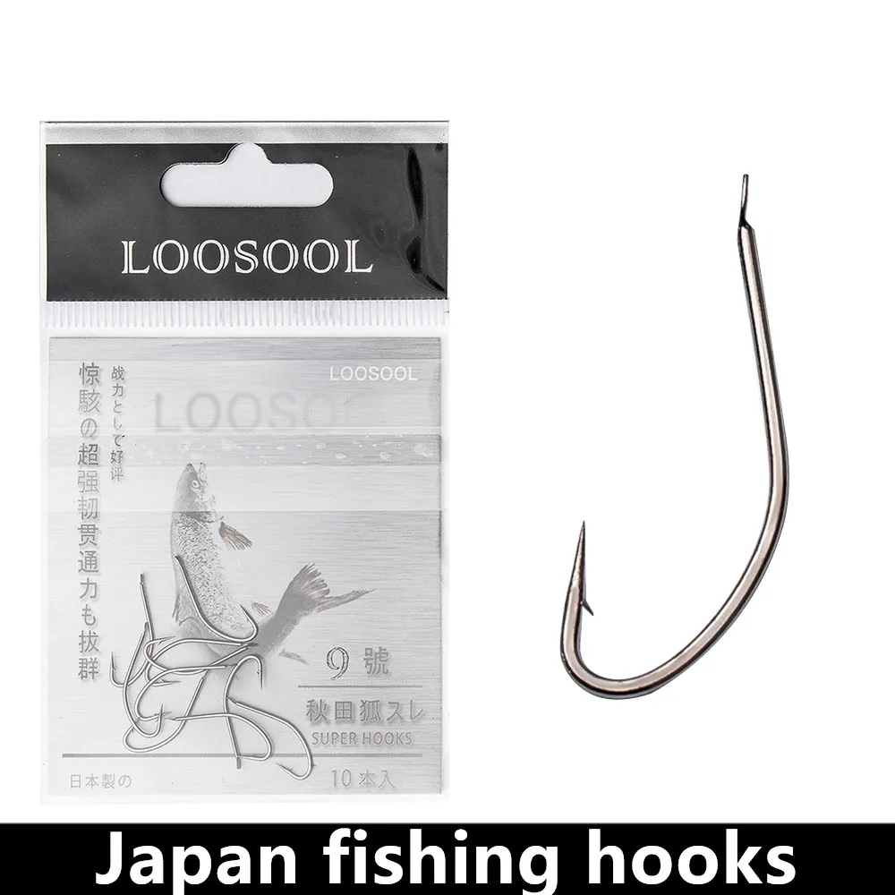 LOOSOOL-AKITA-Small-Fishing-Hooks-Japan-High-Carbon-Steel-Crucian-Carp ...
