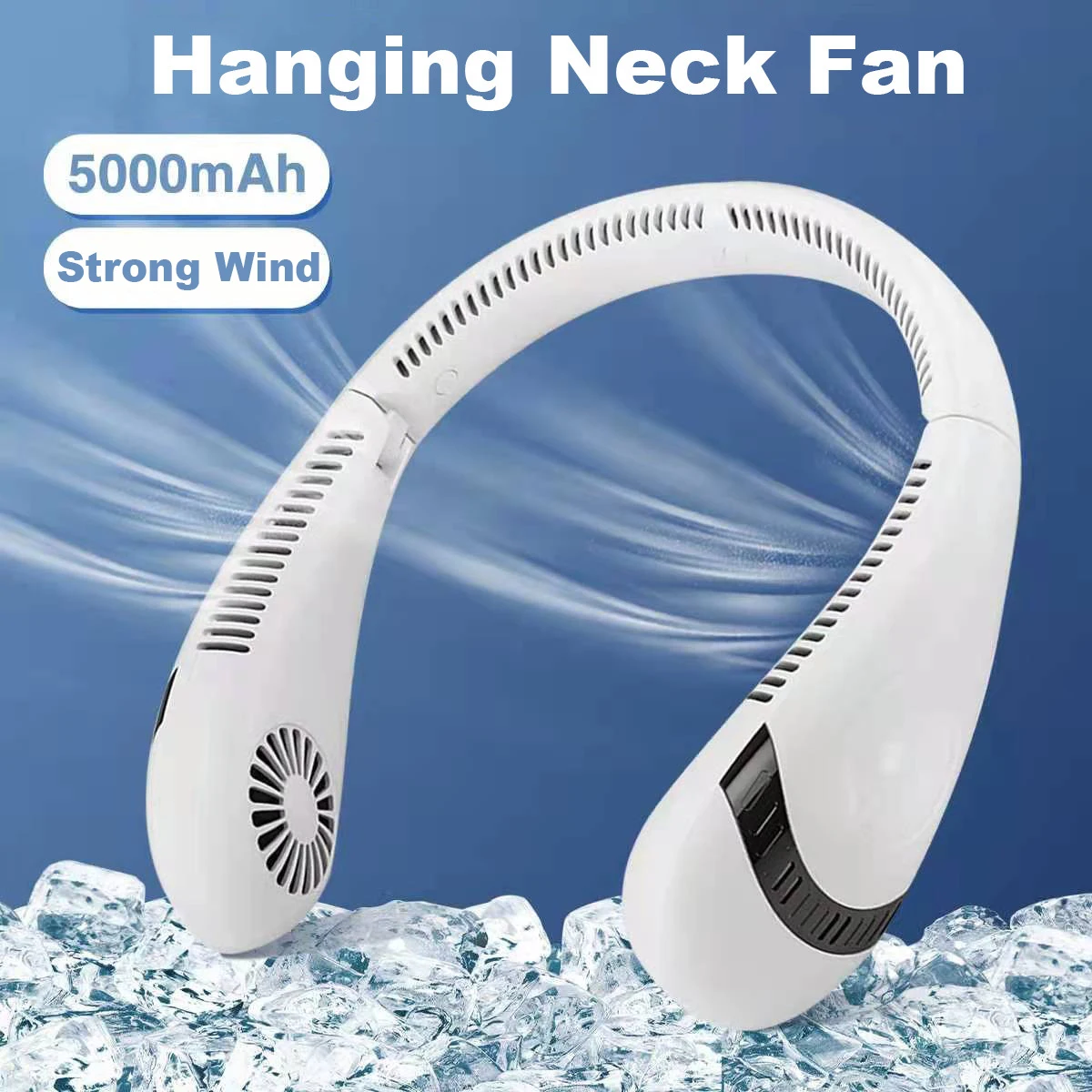 Xiaomi-Portable-Neck-Fan-5000mAh-Foldable-USB-Rechargeable-Bladeless ...