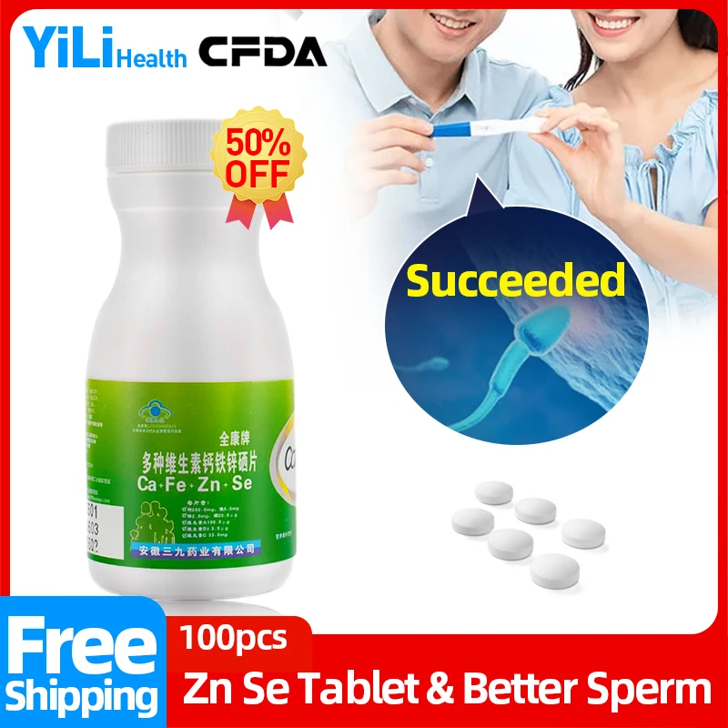Zinc Selenium Tablets Sperm Count Increase Furtility Supplement Booster ...