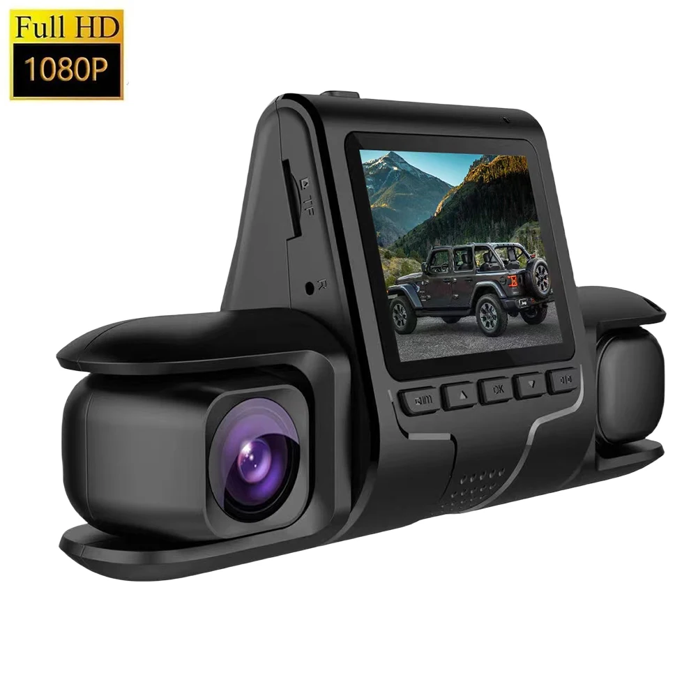 3 Camera Lens Car DVR HD 1080P Dash Camera IR Night Vision 3-Channel ...
