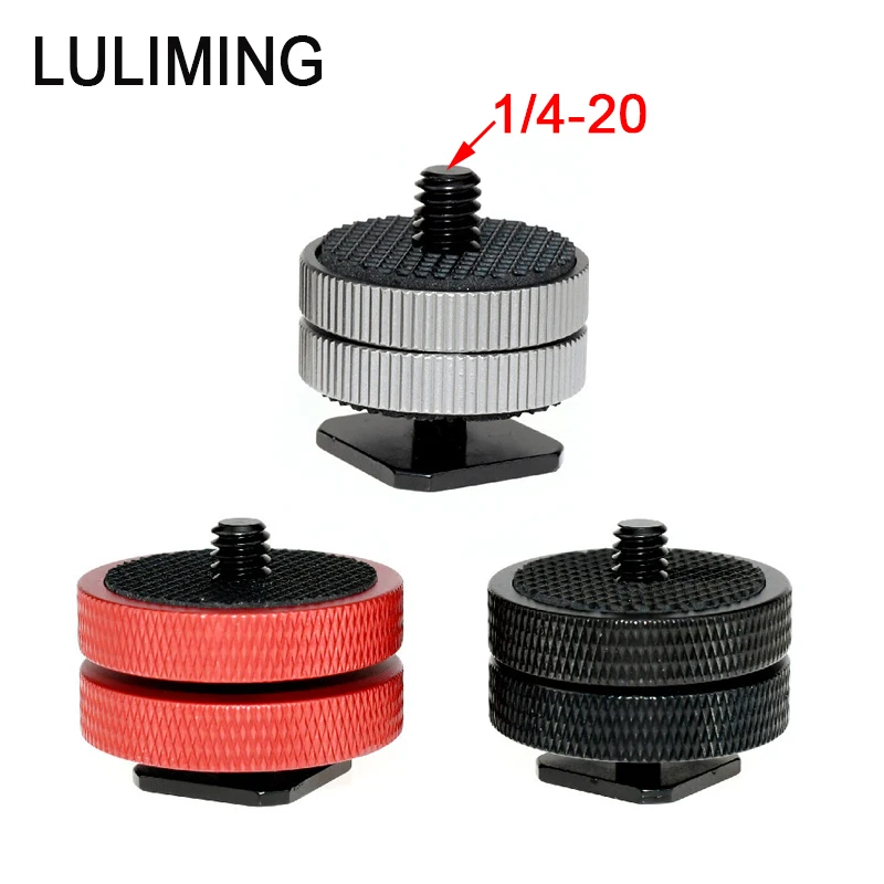 1/4 Double-layer Hot Shoe Seat Camera Screw Metal Hot Shoe Base ...