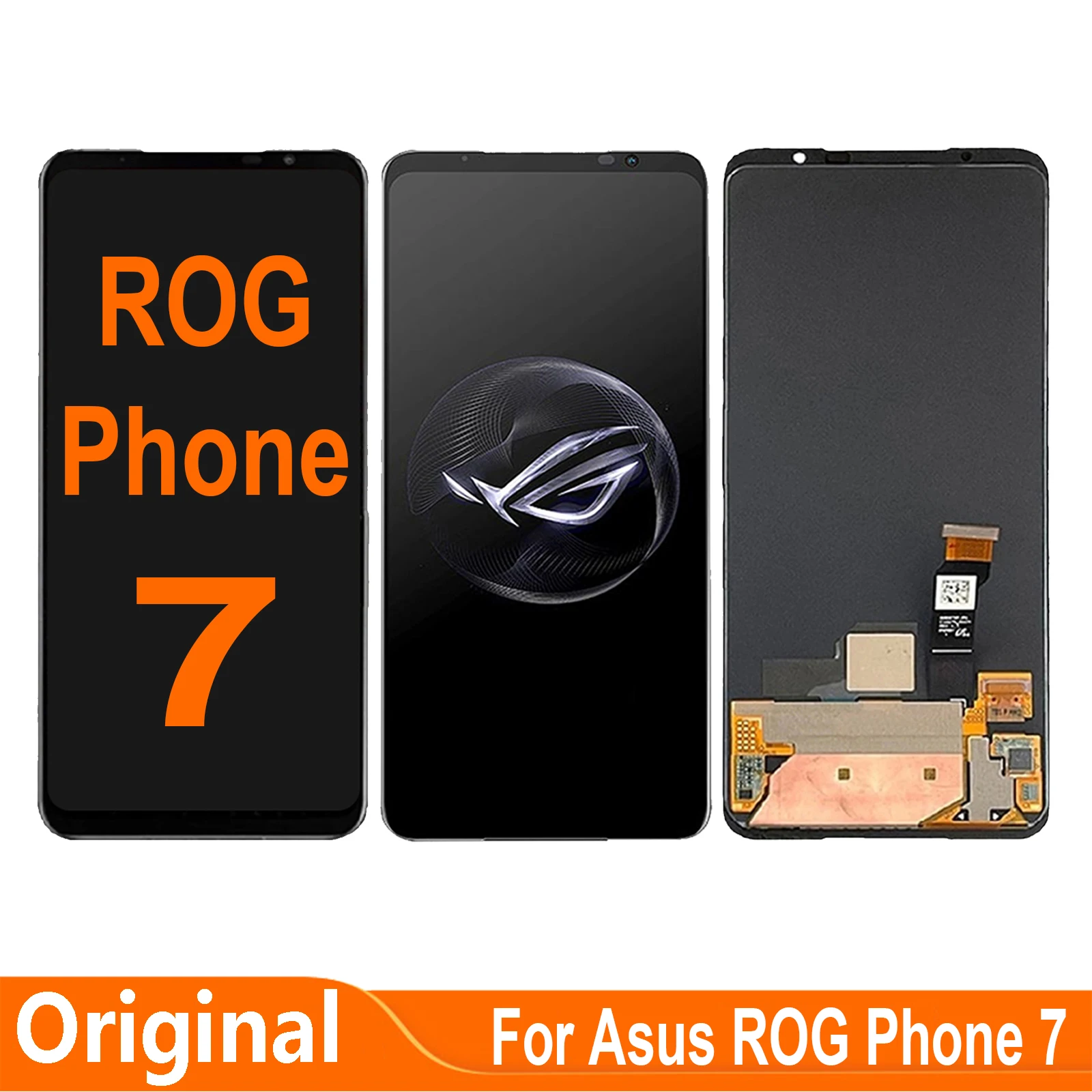 AMOLED-For-Asus-ROG-Phone-7-LCD-Display-Touch-Screen-Digitizer-Assembly ...