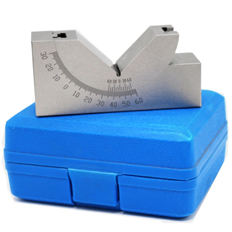 High-Precision-V-Block-0-to-90-Degree-Adjustable-Micro-Angle-Gauge-with ...