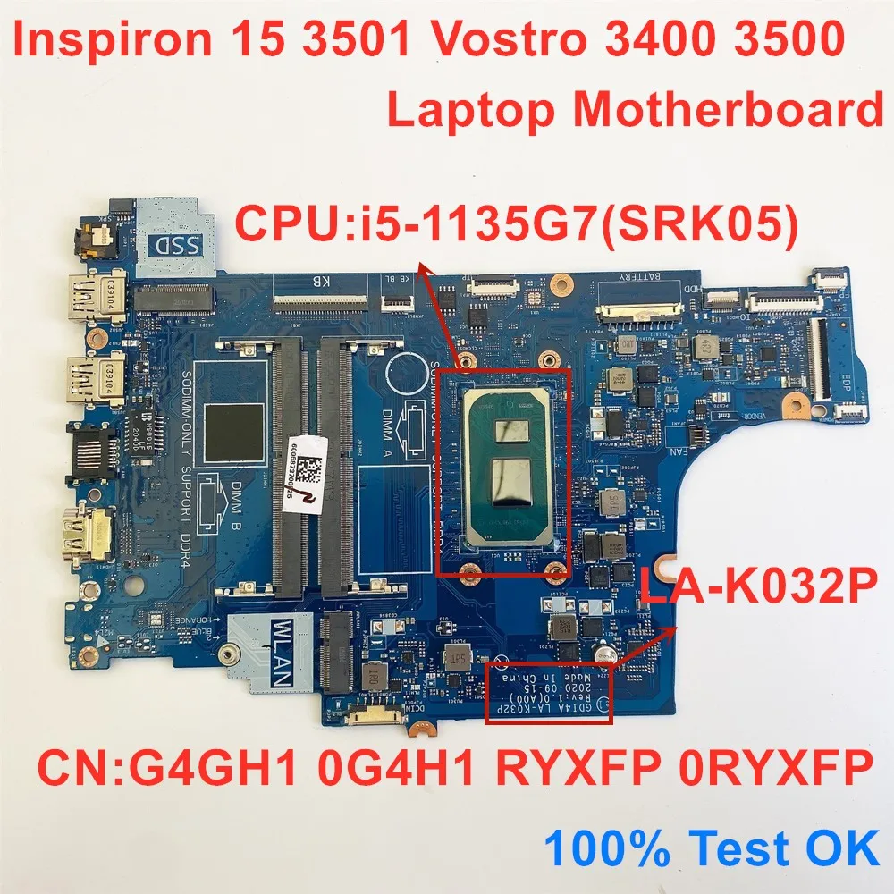 LA-K032P-para-Dell-Inspiron-15-3501-Vostro-3400-3500-placa-base-de ...