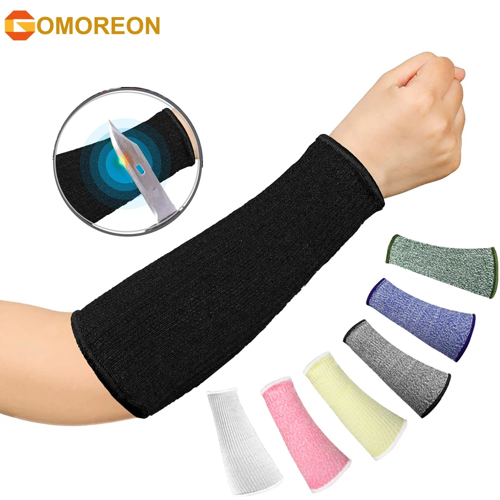 GOMOREON-1Pair-Cut-Resistant-Sleeves-Burn-Heat-Resistant-Arm-Sleeve ...