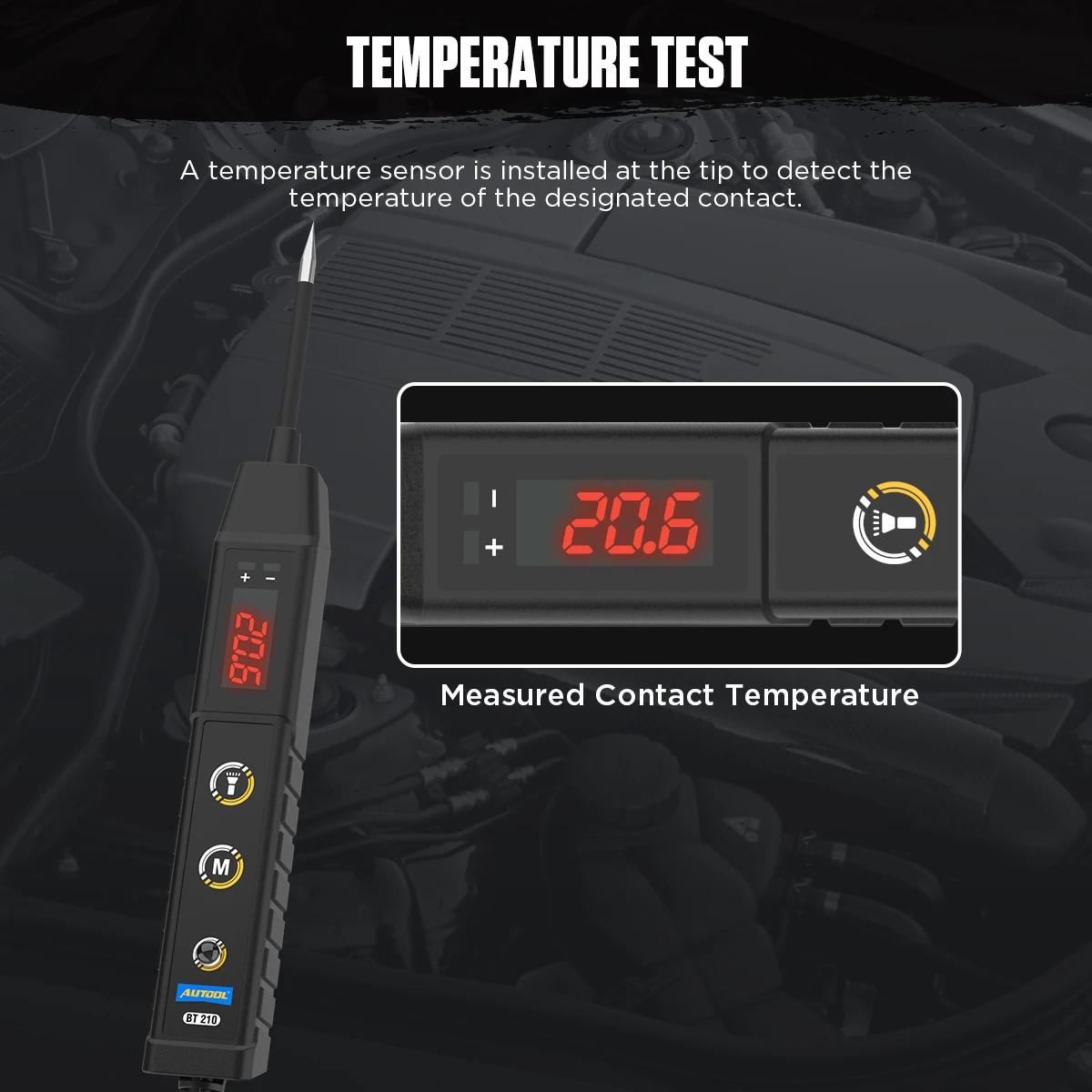 AUTOOL BT210 Car Circuit Tester Power Probe Car Diagnostic Tool ...
