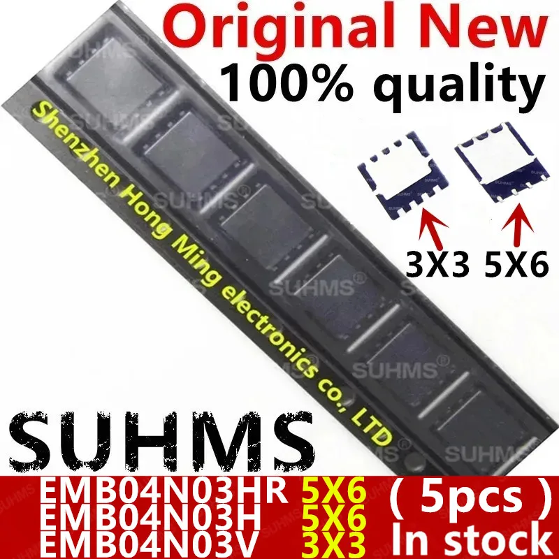 Conjunto-de-chips-de-QFN-8-kit-de-5-unidades-100-nuevo-EMB04N03HR ...