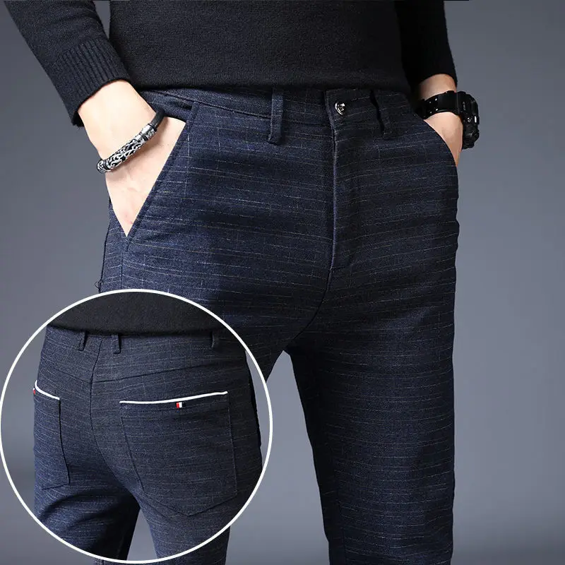 Streetwear-Fashion-Men-Plaid-Suit-Pants-Spring-Autumn-New-Korean-Slim ...