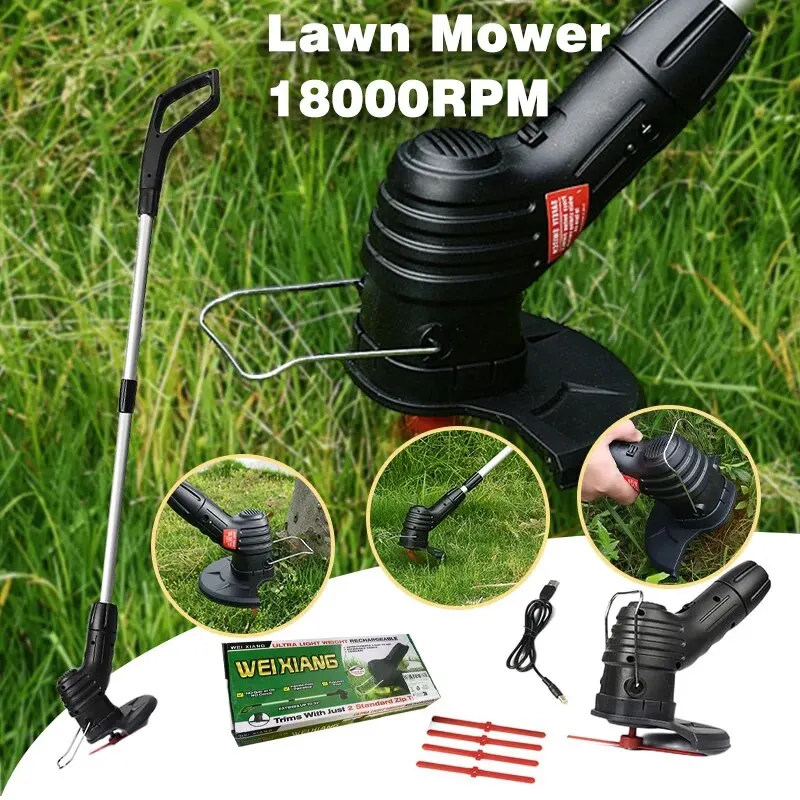 Portable-Electric-Garden-Grass-Trimmer-Practical-Lawn-Mower-Cropper ...