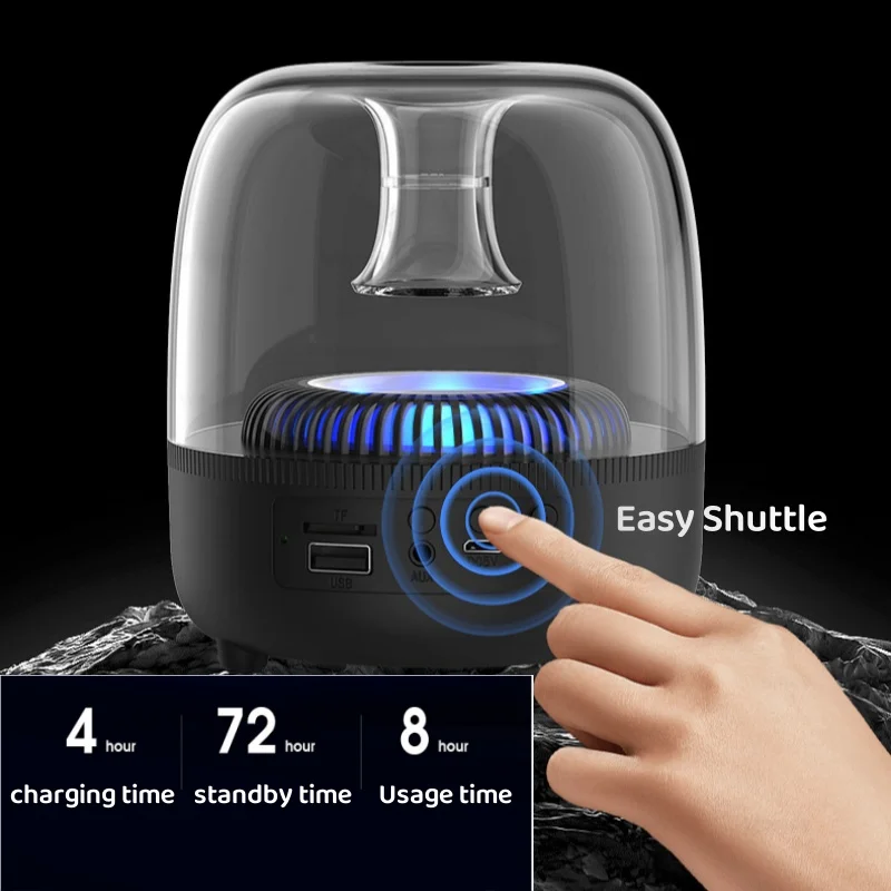 Wireless-Audience-Bluetooth-Speaker-Portable-Glass-Subwoofer-TWS-Mini ...