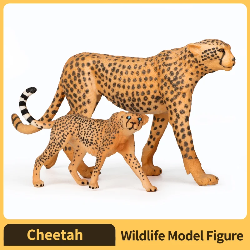 Wilderness Cheetah Model – Hand-Painted Realism Figure Wildlife Animal ...