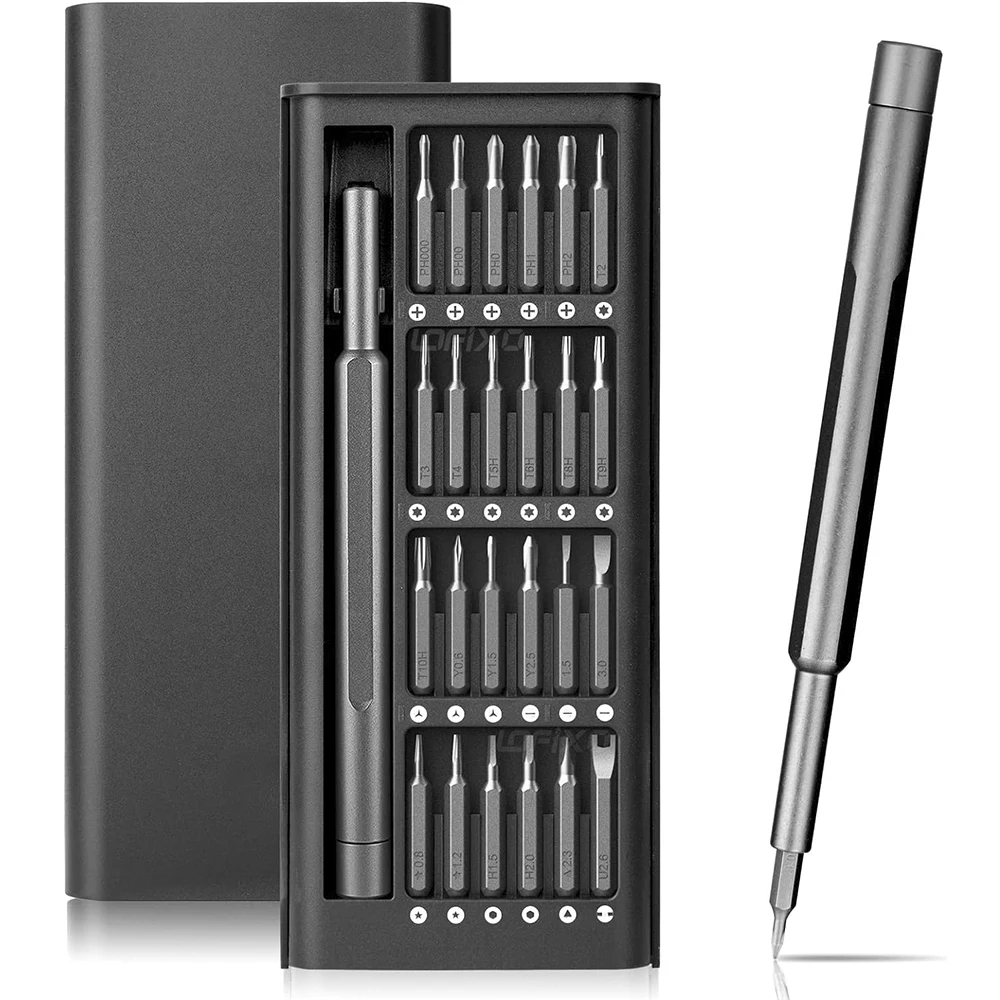 Precision Screwdriver Set 25 in 1 Mini Repair Tool Kit Torx Phillips ...