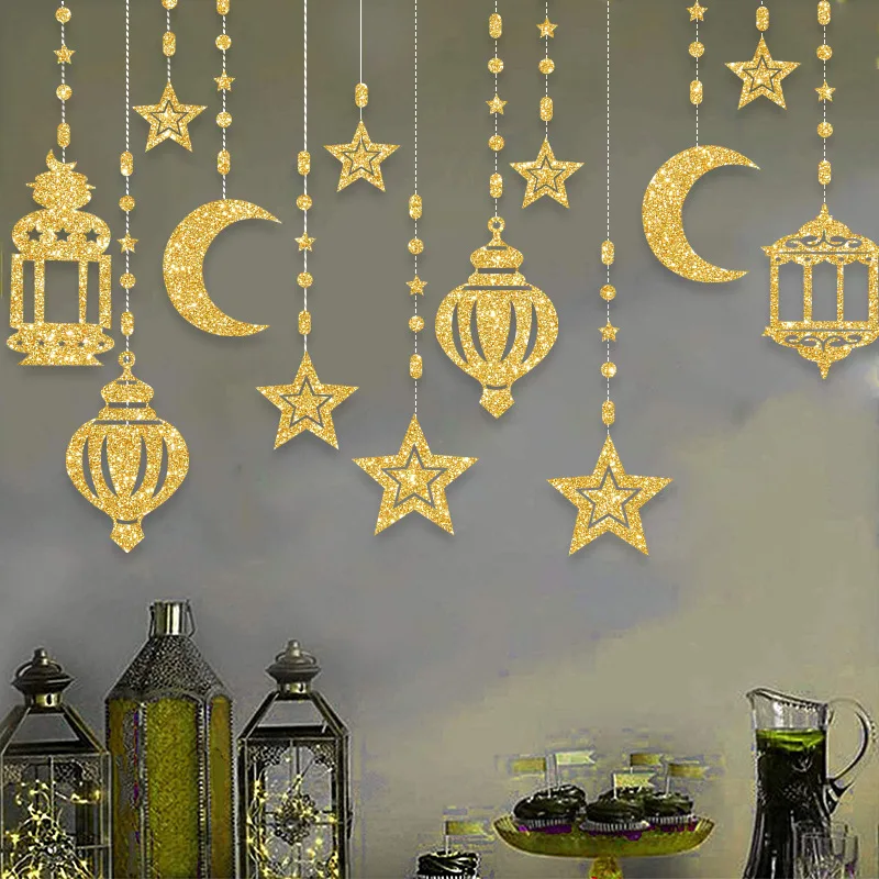 EID-Mubarak-Swirl-Banner-Star-Moon-Ceiling-Hanging-Ornament-Ramadan ...