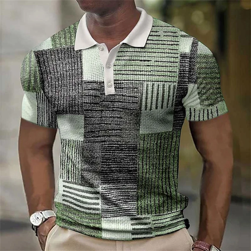 Summer-Business-Men-s-Polo-Shirt-Color-coded-Short-Sleeve-Tshirt-Mesh ...