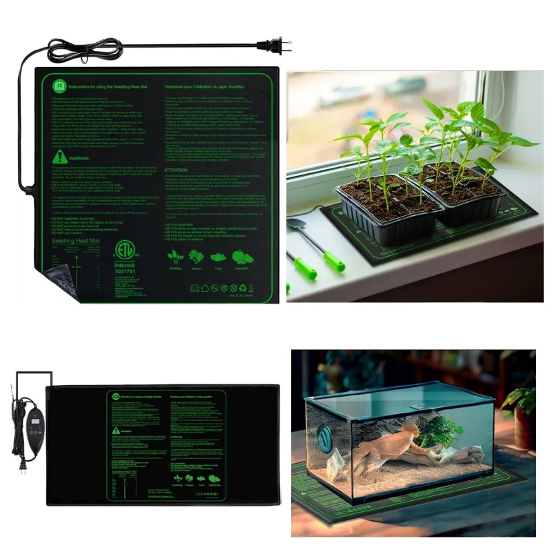 Seedling Heat Mat Seed Starting Waterproof Warming Mat Plant Heating ...