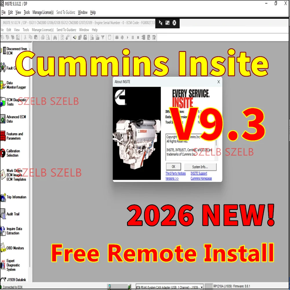 Software de Diagnóstico Cummins Insite 9.3 Pro 2026, Última Versión ...