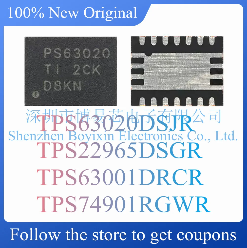 NEW-TPS63020DSJR-TPS22965DSGR-TPS63001DRCR-TPS74901RGWR-Original ...