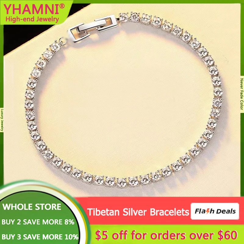 Iced-Out-pulsera-de-tenis-de-cristal-de-3mm-para-hombre-y-mujer-cadena ...