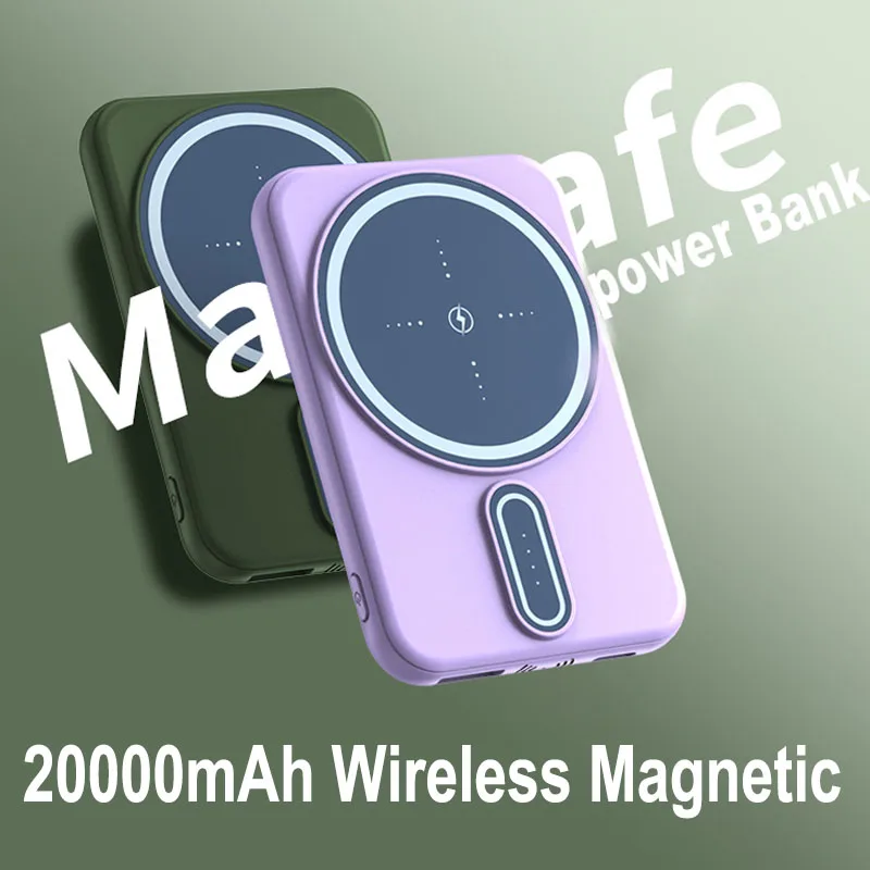 20000mAh-Mini-Magnetic-Power-Bank-Wireless-Fast-Charging-External ...