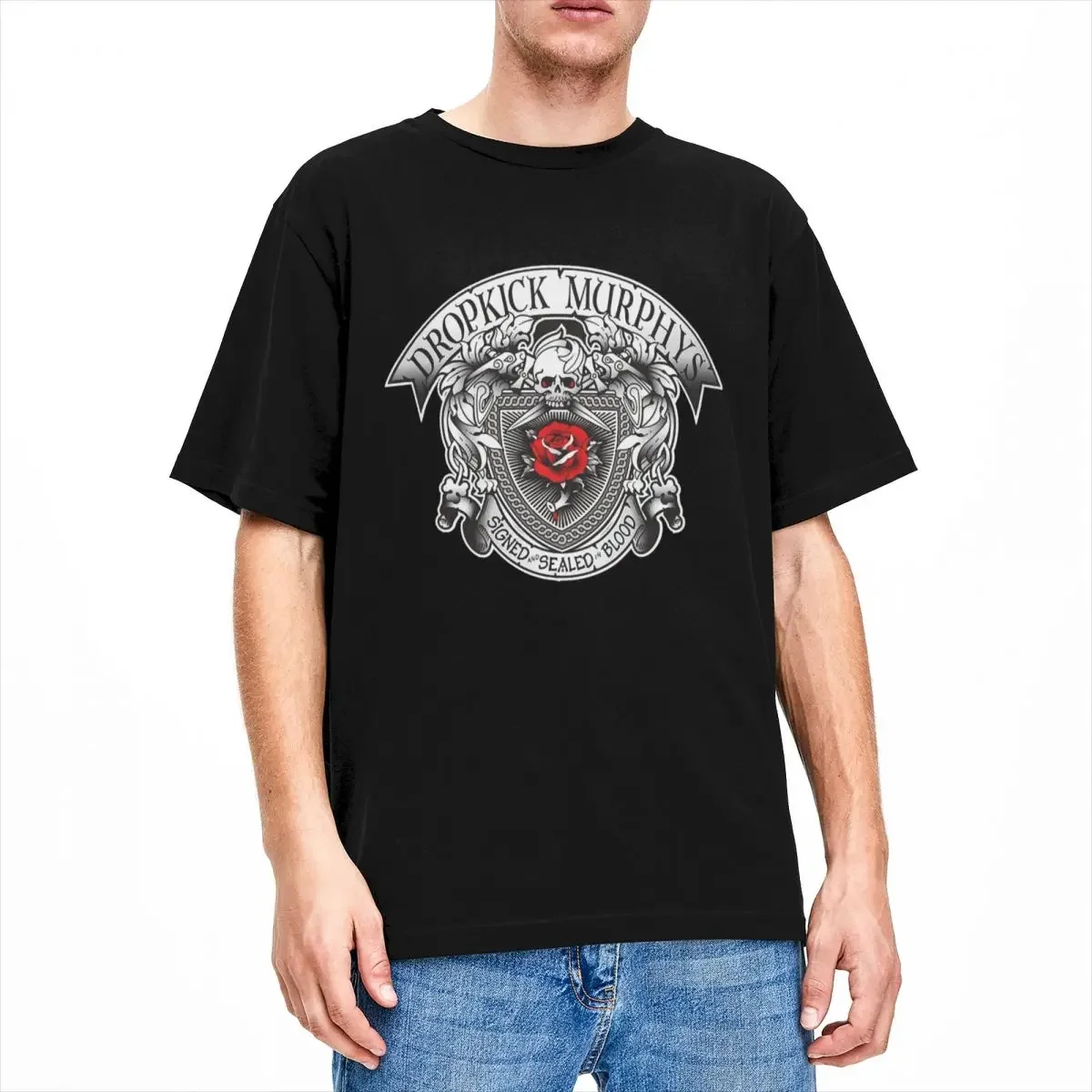 Dropkick-Murphys-Band-Shirt-Apparel-Men-Women-s-Pure-Cotton-Leisure-Tee ...