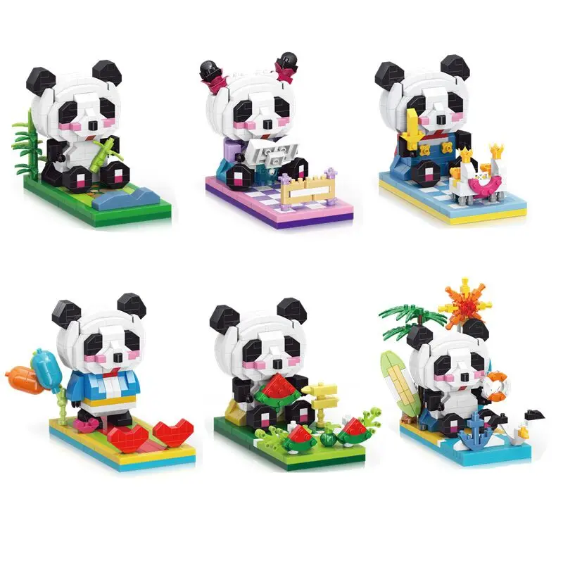 Diamond Bricks Toys for Boys Micro Building Blocks Panda Mobile Phone ...