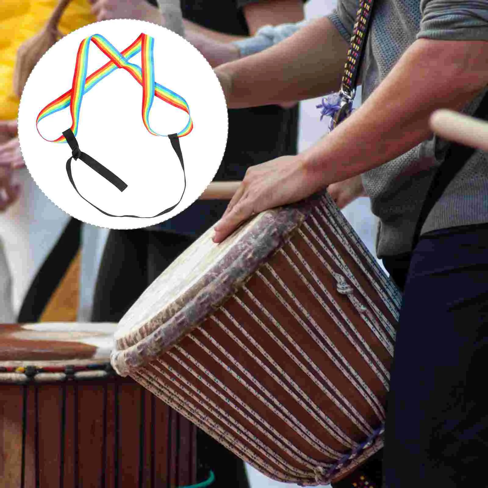 Djembe-Strap-Drum-with-Buckle-Marching-Bass-Sling-African-Snare ...