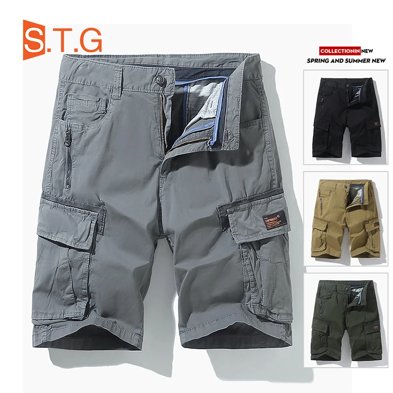 2023-New-Summer-Oversized-Work-Shorts-Men-s-Large-Pocket-Straight-Tube ...