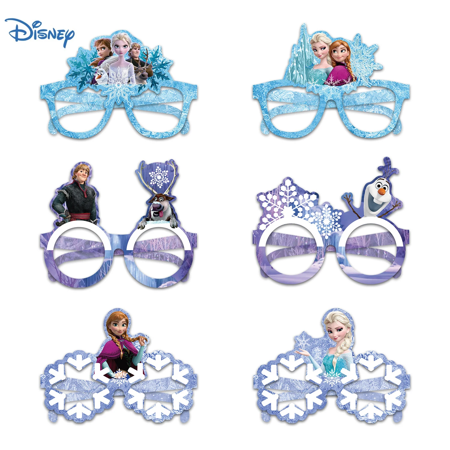12pcs-Disney-Frozen-Elsa-Princess-Party-Decoration-Paper-Glasses-Masks ...