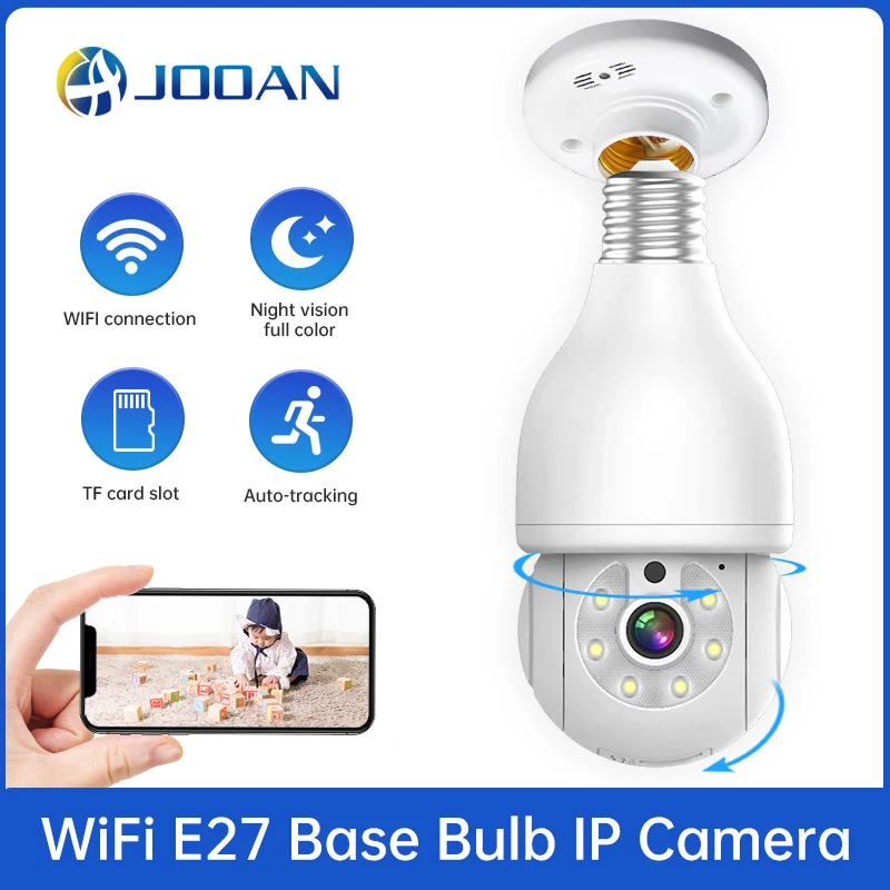 Jooan 2k 3mp E27 Bulb Camera Wifi Indoor Video Surveillance Home ...