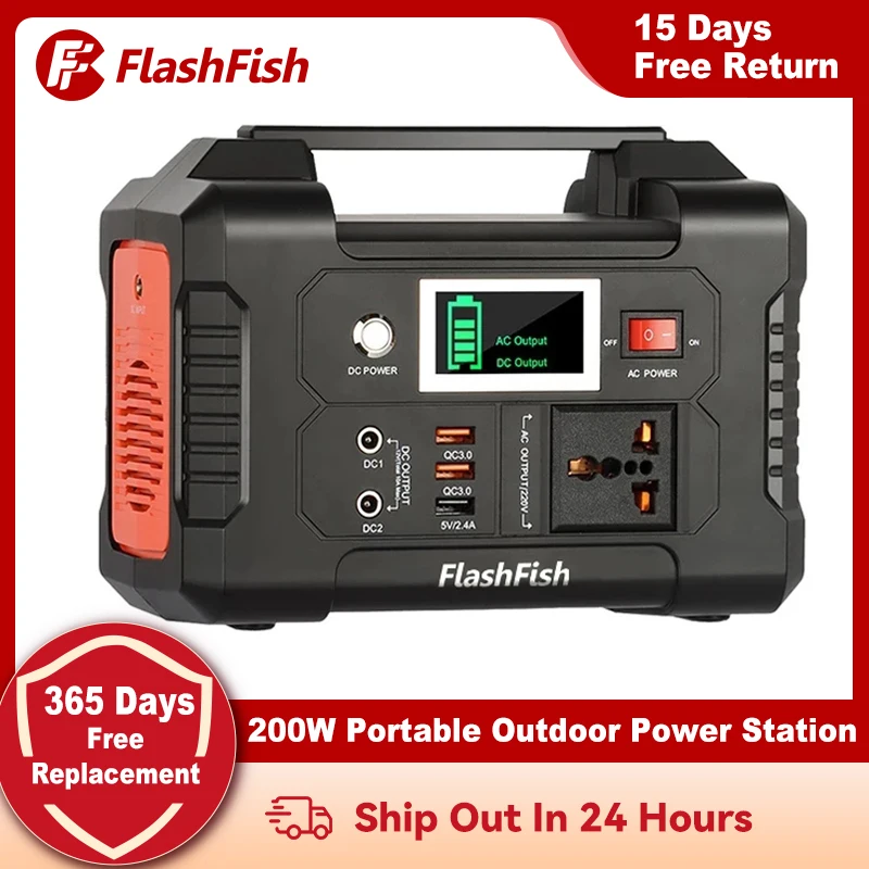 Portable Power Station 220v 230v 200w (peak 250w) 40800mah Solar ...