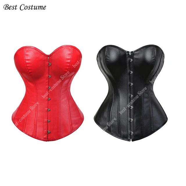 Red Pleather Corset