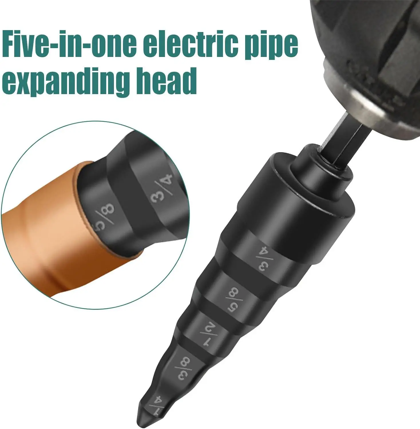5-in-1-Copper-Tube-Expander-for-Hex-Handle-Hand-Drill-Copper-Tube ...