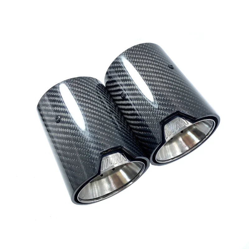 1PCS-Real-Carbon-Fiber-Exhaust-Pipe-Muffler-tip-For-BMW-M-P-exhaust ...